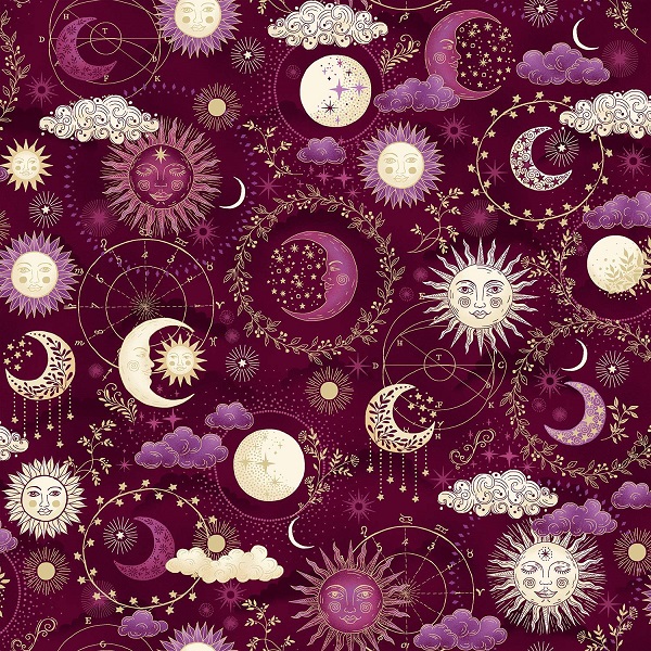 071_R Cosmos Red, Luna by Makower