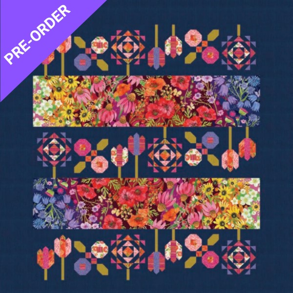 Gathering Wildflowers Quilt Kit, Superbloom by Robin Pickens