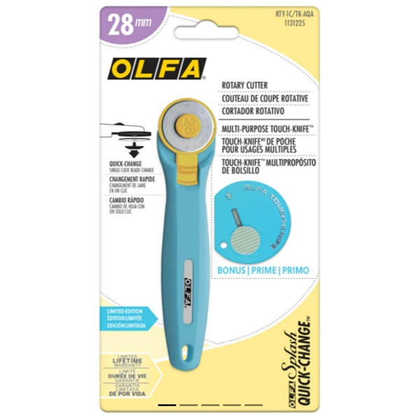 28mm Rotary Cutter with Quick Change Blade & Touch-Knife